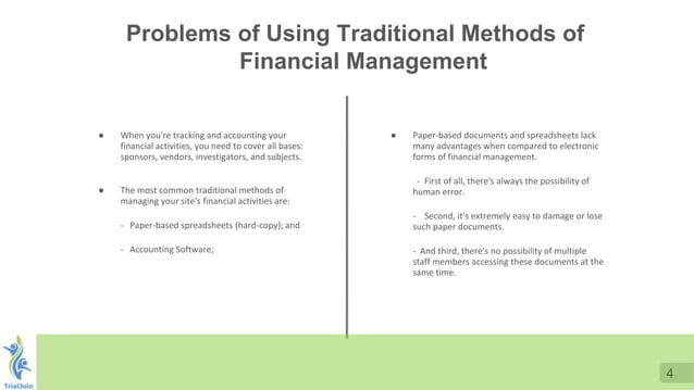 CTMS for your site's financial activities | PPT