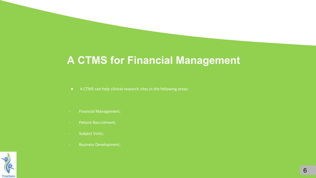 CTMS for your site's financial activities | PPT