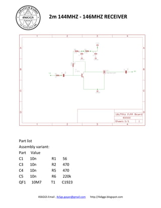 2m 144 mhz 146mhz receiver | PDF | Digital Audio | Computer Software ...