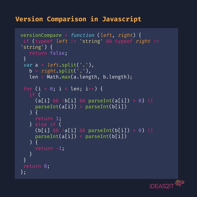 Version comaparison in JavaScript | PDF