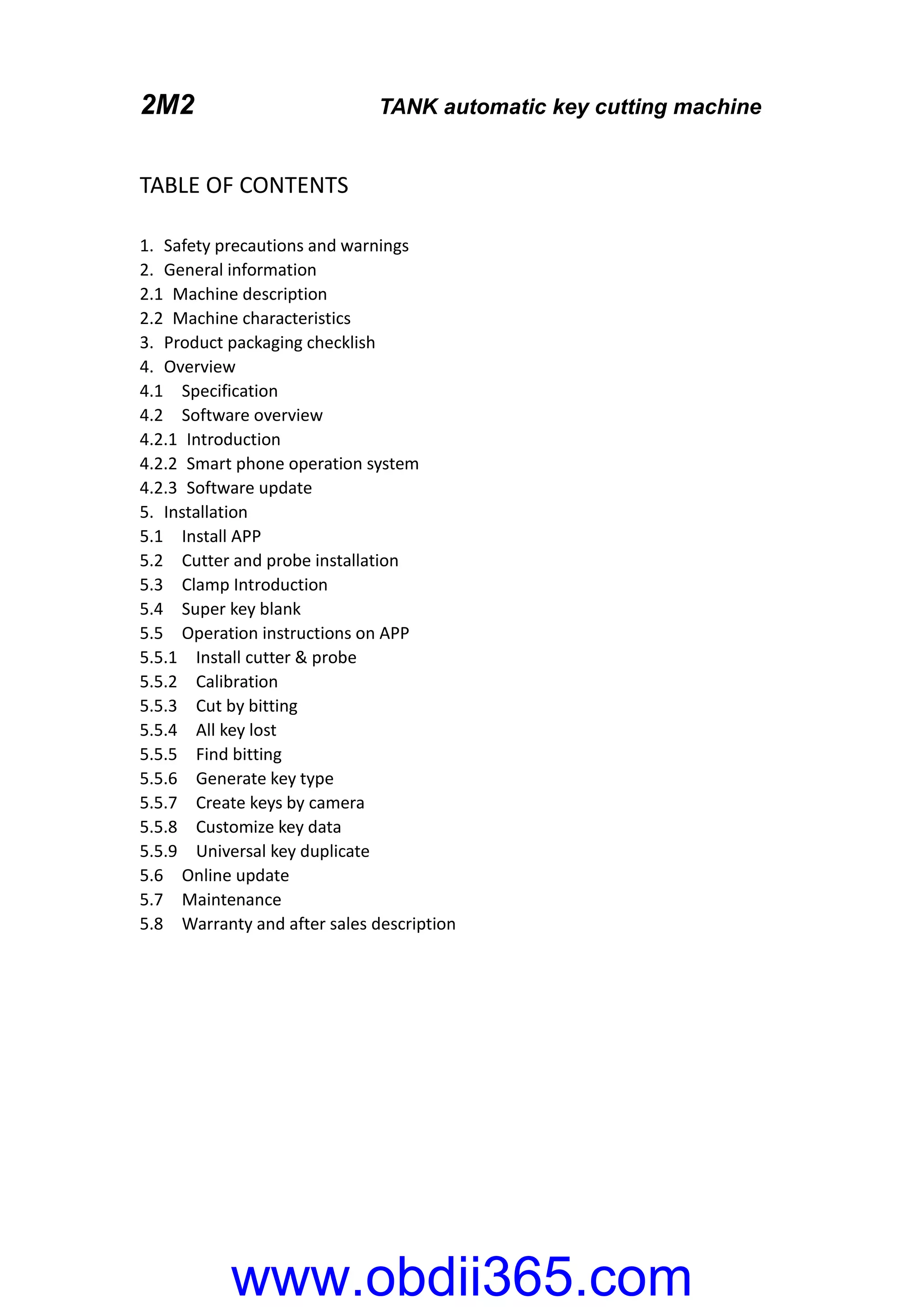 2M2 Tank key cutting machine user manual | PDF | Operating Systems ...