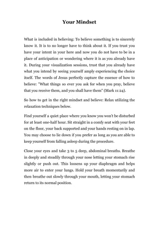 Manifesting With Visualization | PDF
