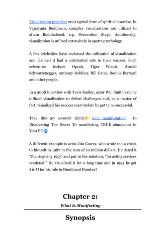 Manifesting With Visualization | PDF