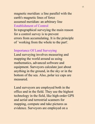 Land Use Surveying | PDF