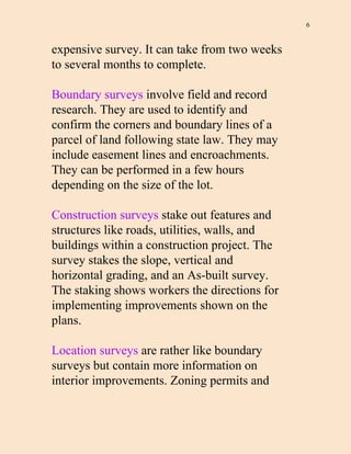 Land Use Surveying | PDF