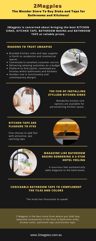 2Magpies – The Wonder Store To Buy Sinks and Taps for Bathrooms and ...