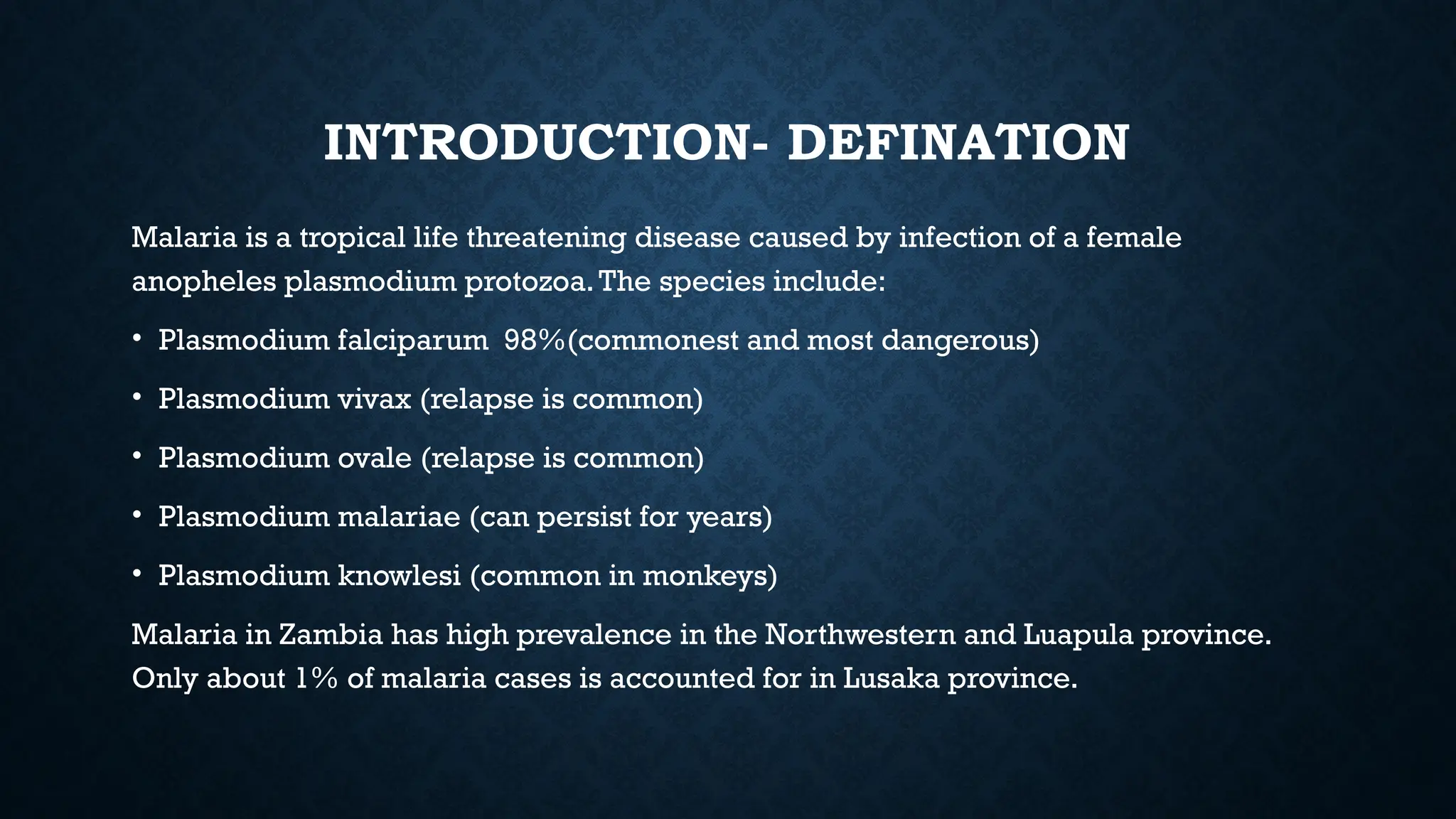 2 MALARIA. Treatment, symptoms and signs | PPTX