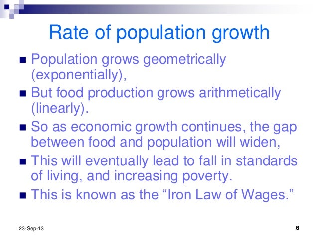2 malthusian theory of growth