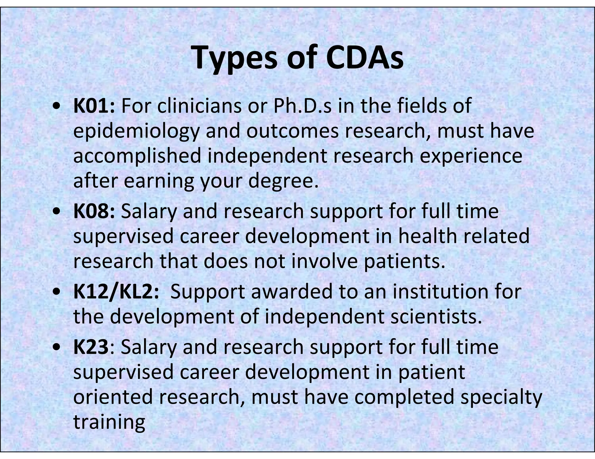 Navigating the K Award Process | PDF