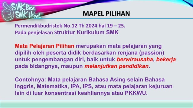 Panduan Pemilihan Mapel Pilihan SMK.pptx