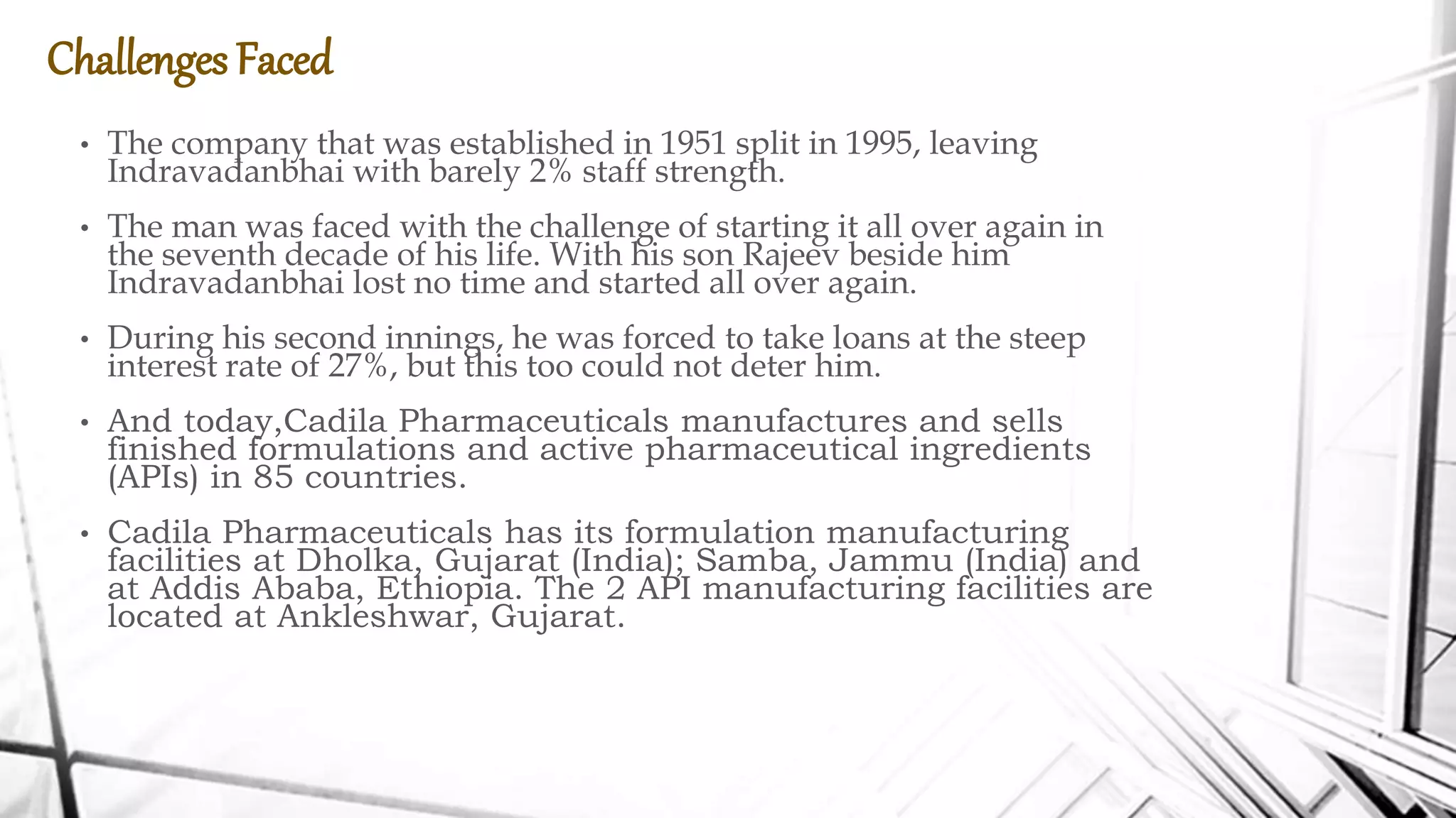 indravanan modi -cadila healthcare | PPTX
