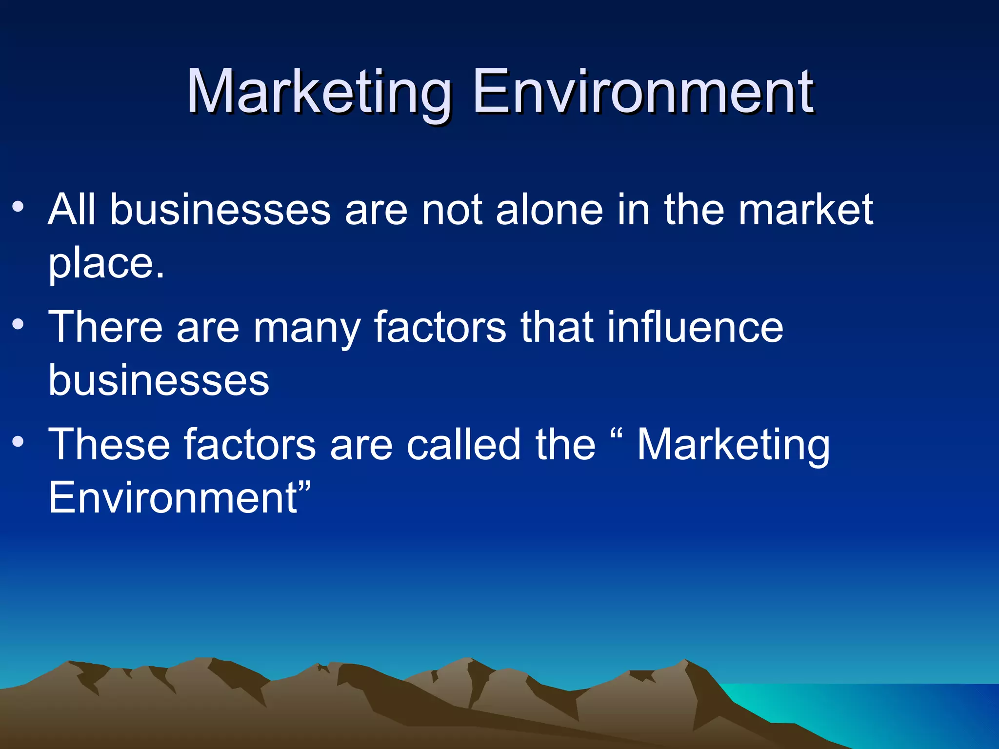 Marketing Environment | PPT
