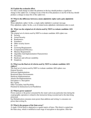 cns 2marks | PDF | Information and Network Security | Computing