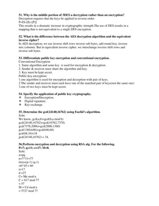 cns 2marks | PDF | Information and Network Security | Computing