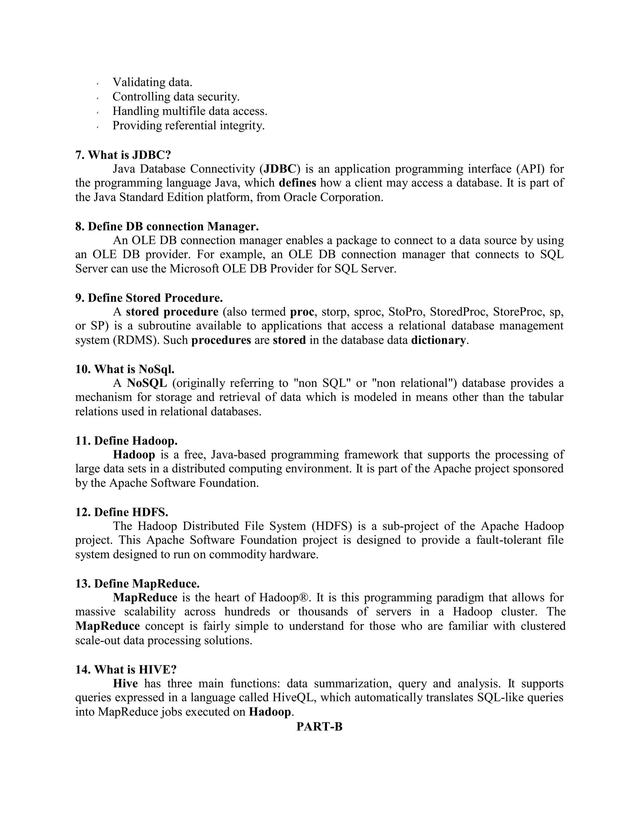 Information Management 2marks with answer | PDF