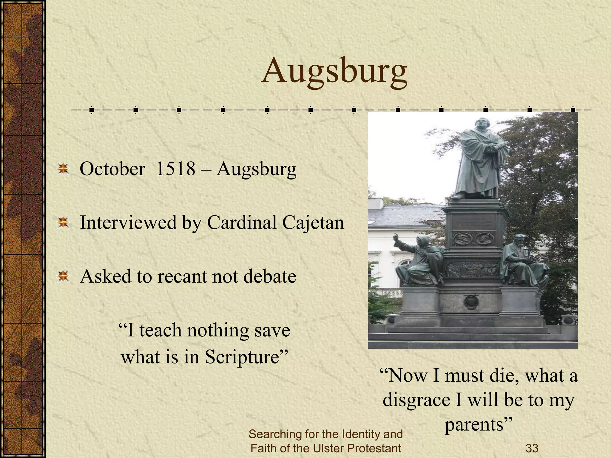 MARTIN LUTHER; The Catholic Priest who became the First Protestant ...