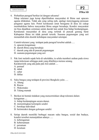 master soal ppkn paket 2 | PDF