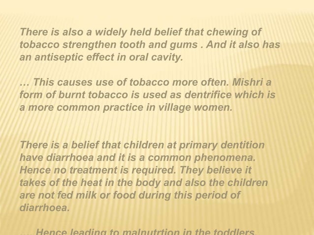 Taboos in dentistry (public health dentistry) | PPTX