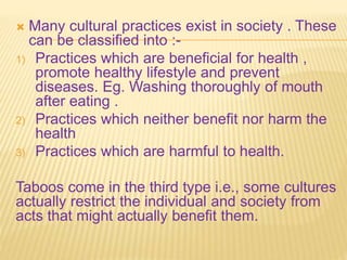 Taboos in dentistry (public health dentistry) | PPTX