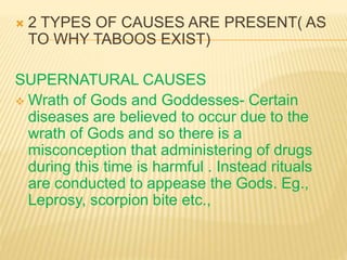 Taboos in dentistry (public health dentistry) | PPTX