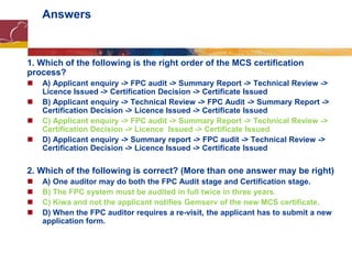 2 mcs cert process | PPT