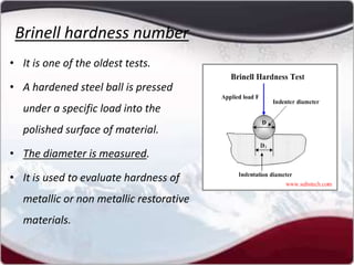 Mechanical properties of dental materials | PPTX