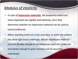 Mechanical properties of dental materials | PPTX