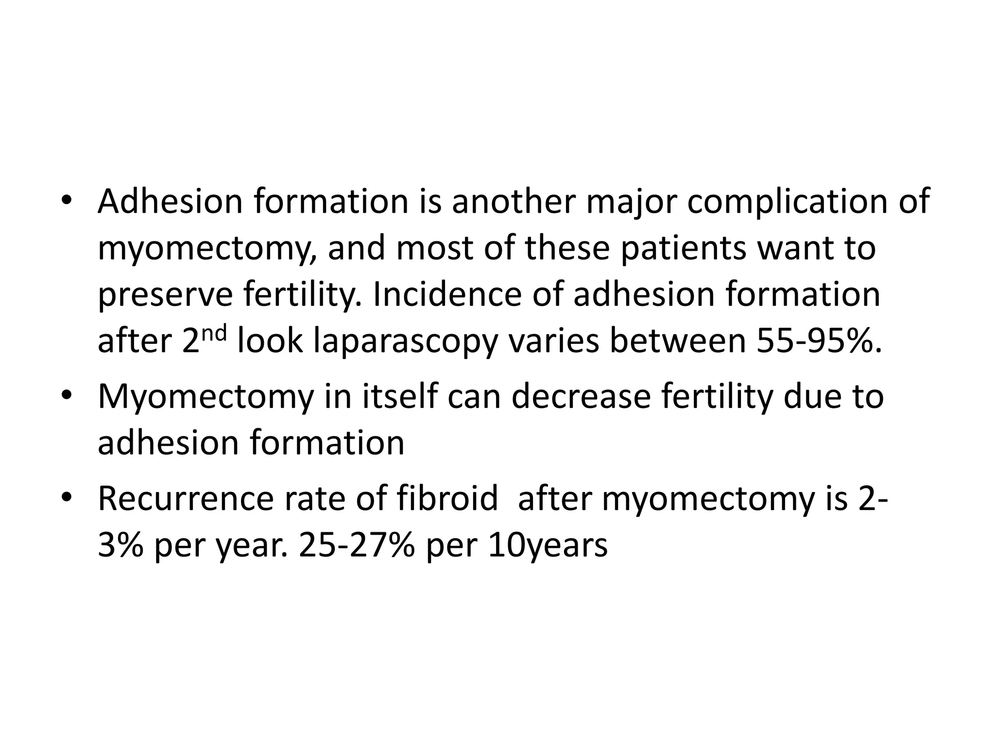 medical and surgical treatment of uterine fibroids | PPTX