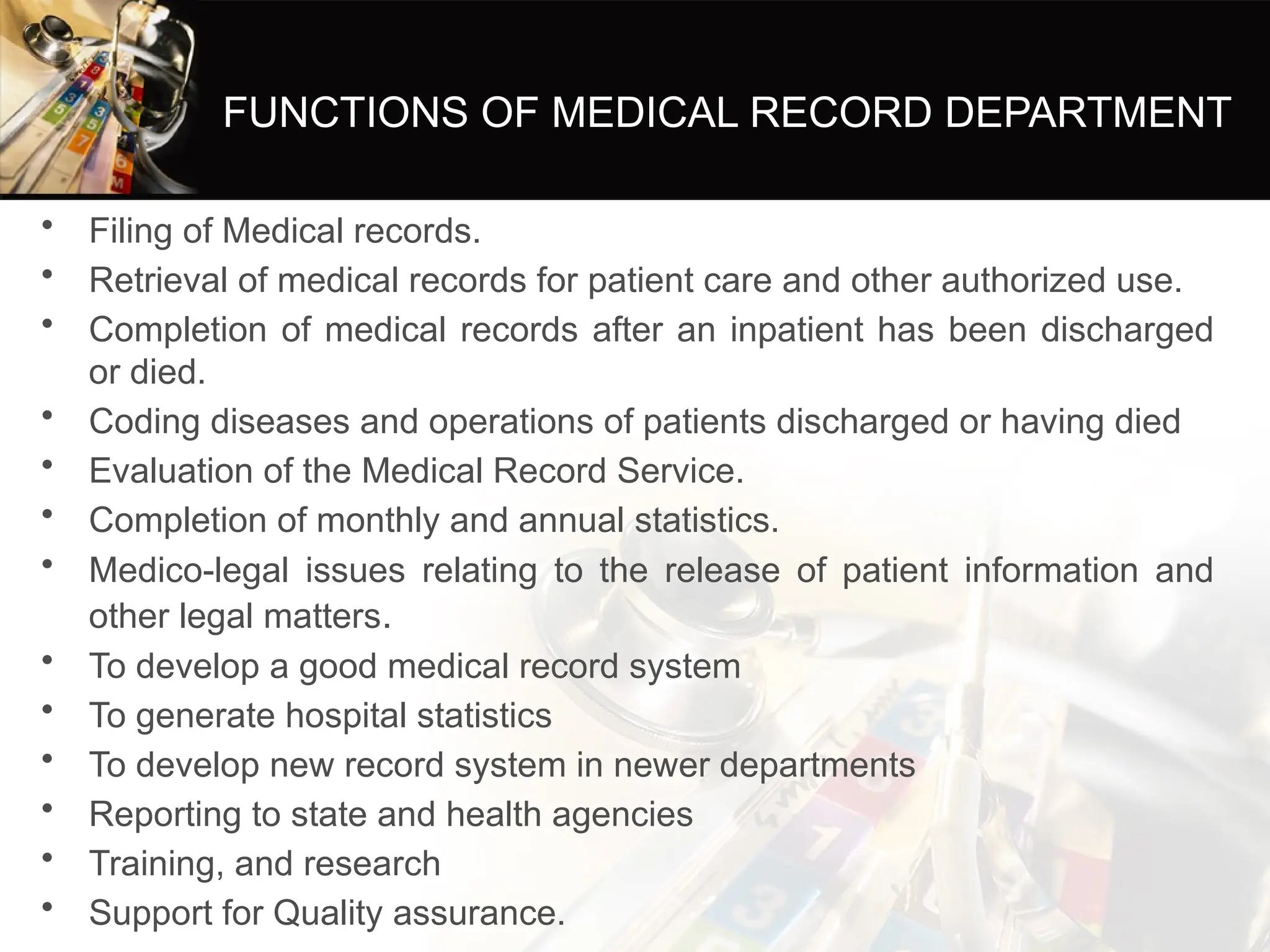 Medical Records Department in hospital.pptx