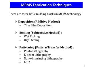 Introduction to memes_MEMS_FABRICATION TEHNIQUE.pdf