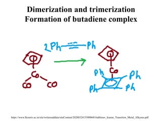 Metal alkyne compledes | PPT