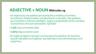 CLASE 2 SECOND GRADE INGLES | PPTX | Homework and Study | Education