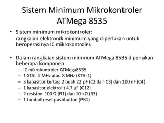Mikrokontroler ATmega 8535 | PPTX