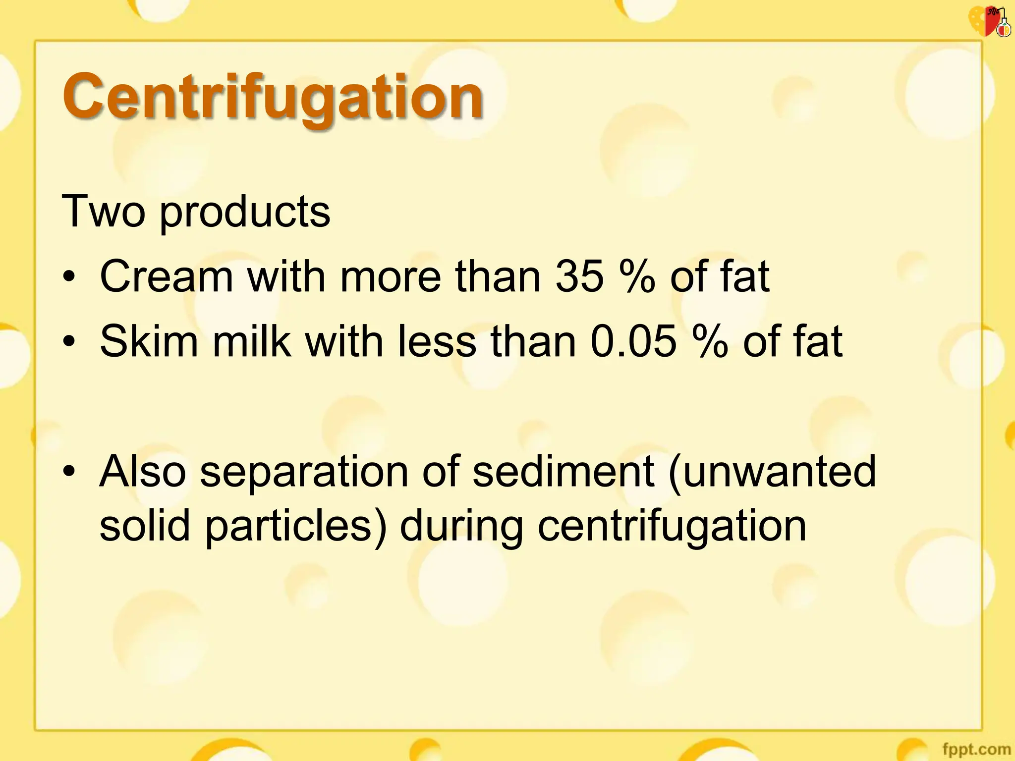 Principle of milk processing in dairy technology | PPTX