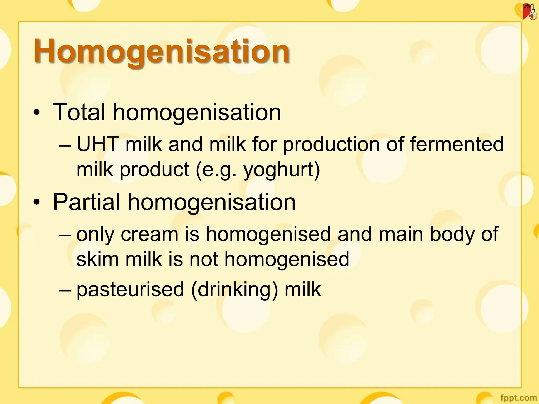 Principle of milk processing in dairy technology | PPTX