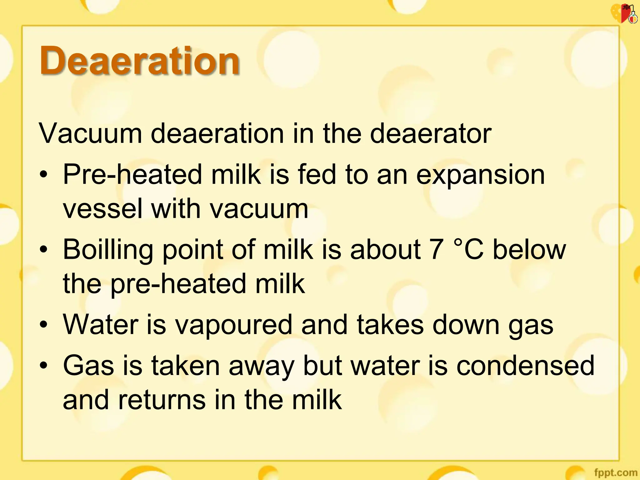Principle of milk processing in dairy technology | PPTX