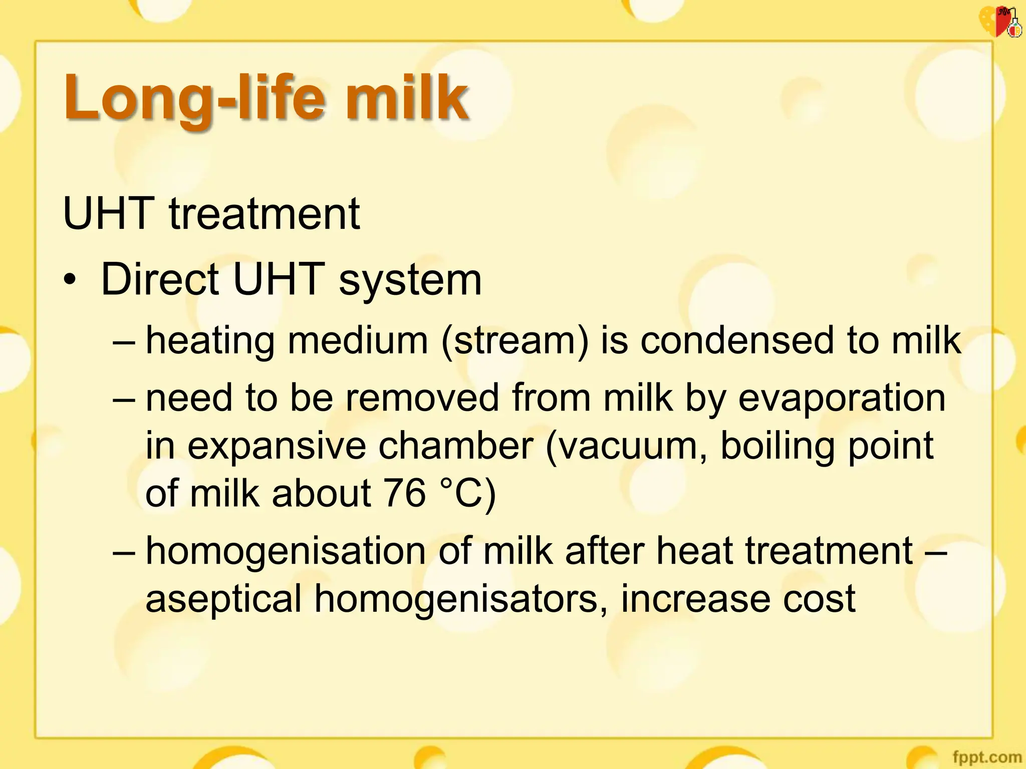 Principle of milk processing in dairy technology | PPTX