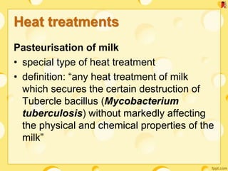 Principle of milk processing in dairy technology | PPTX