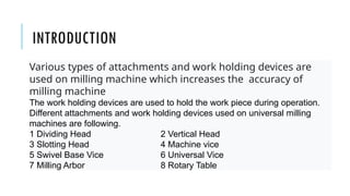 2 Milling Attachments and Work holding Devices.pptx