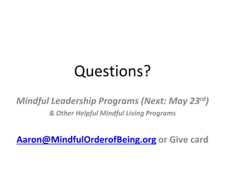 2 minutes of mindful silence | PPTX