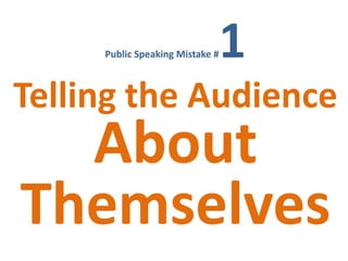 Public Speaking Mistakes | PPTX