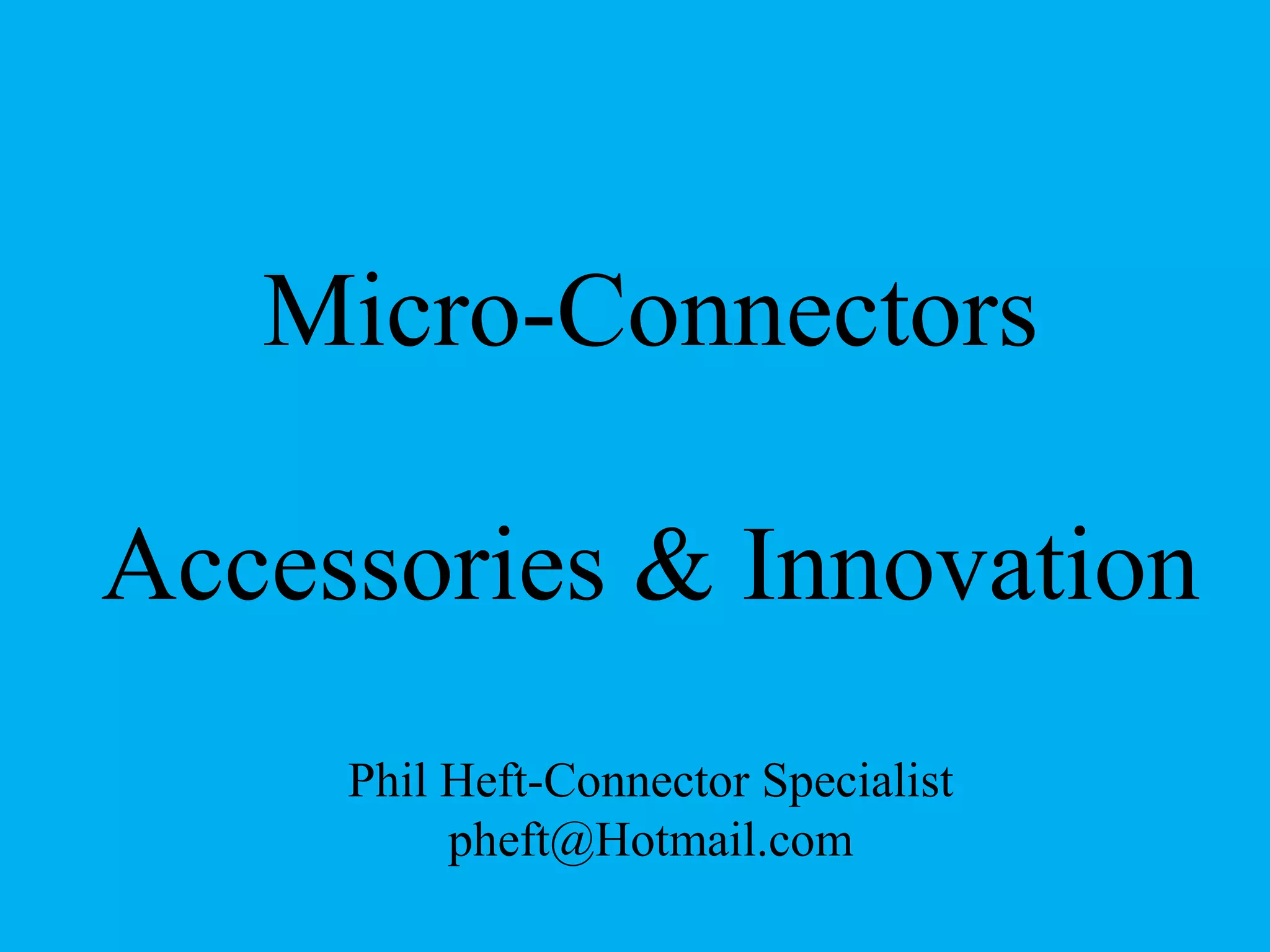 2mm Hi-Rel Connector Accessories | PPT