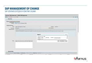 SAP ile Değişiklik Yönetiminin Yeni Yüzü - SAP Management of Change | PDF