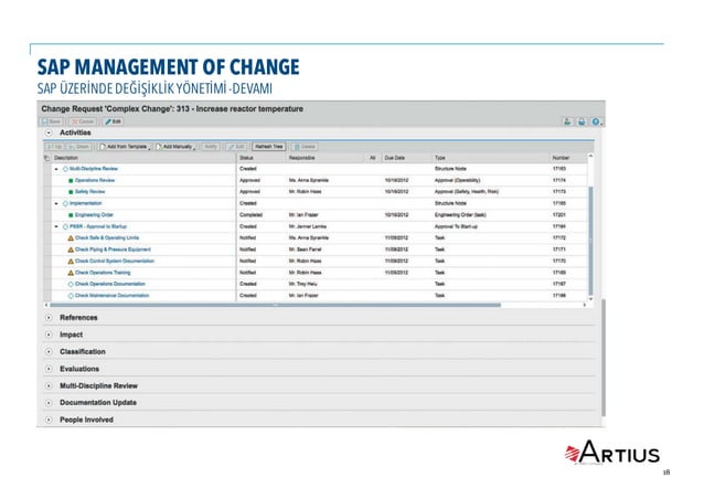 SAP ile Değişiklik Yönetiminin Yeni Yüzü - SAP Management of Change | PPT