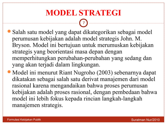 2 Model Formulasi Kebijakan | PPT