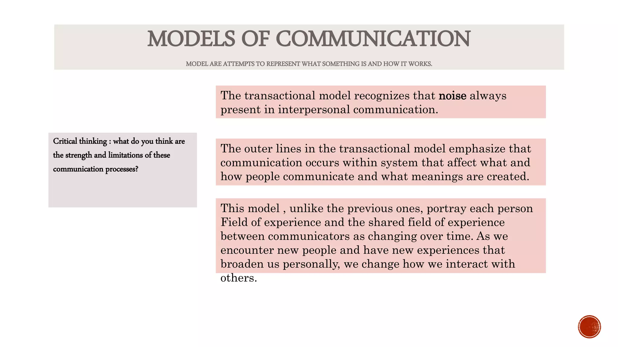 2) models of communication | PPTX