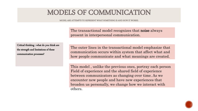 2) models of communication | PPTX