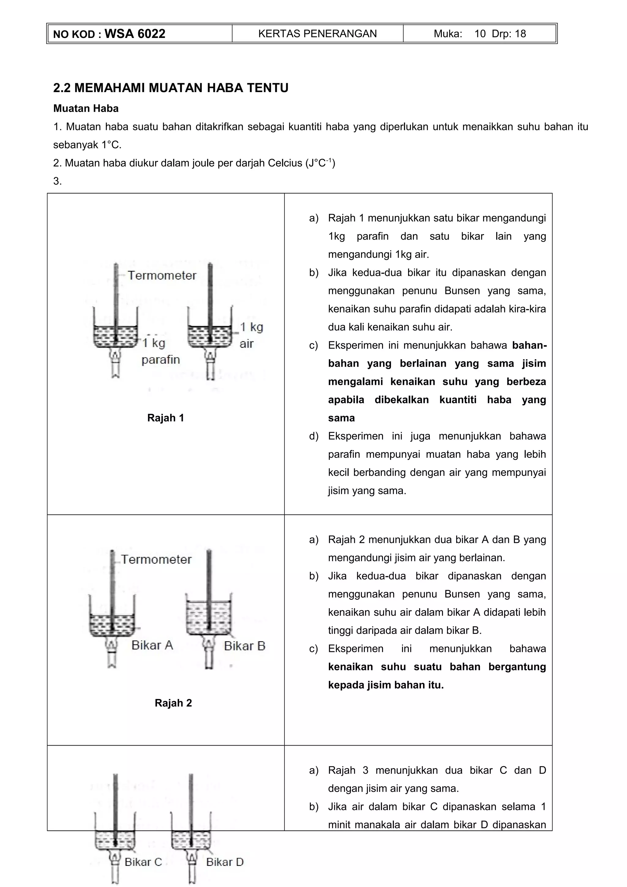 Kertas Penerangan Modul 2 Muatan Haba Tentu Sains Am 2 Diploma ...