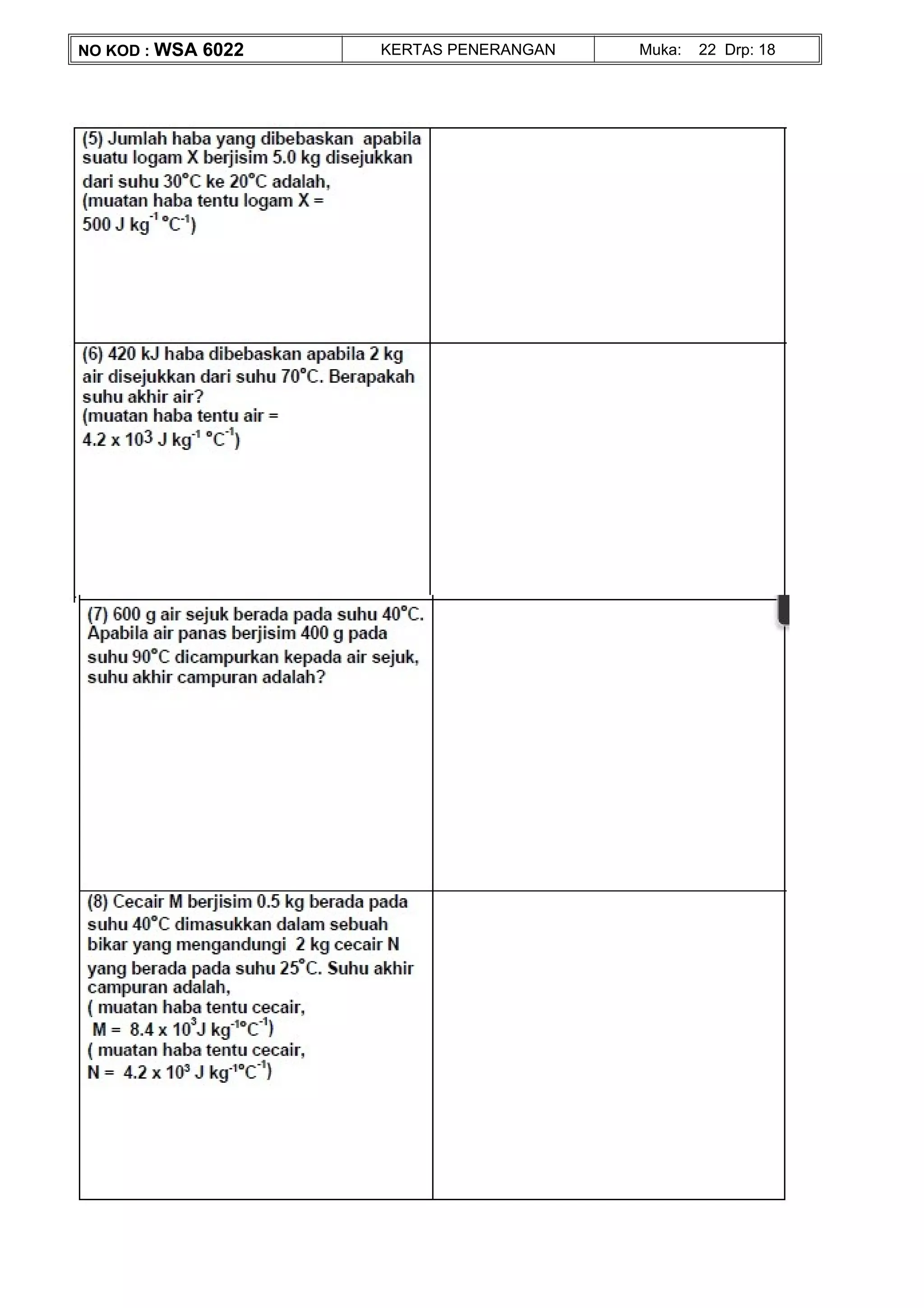 Kertas Penerangan Modul 2 Muatan Haba Tentu Sains Am 2 Diploma ...