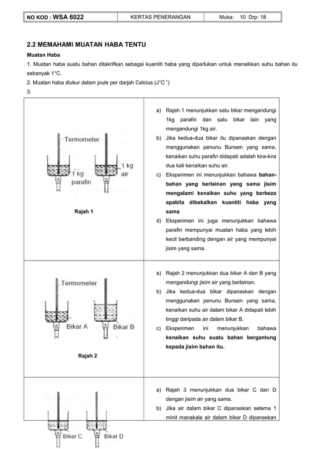 Kertas Penerangan Modul 2 Muatan Haba Tentu Sains Am 2 Diploma ...